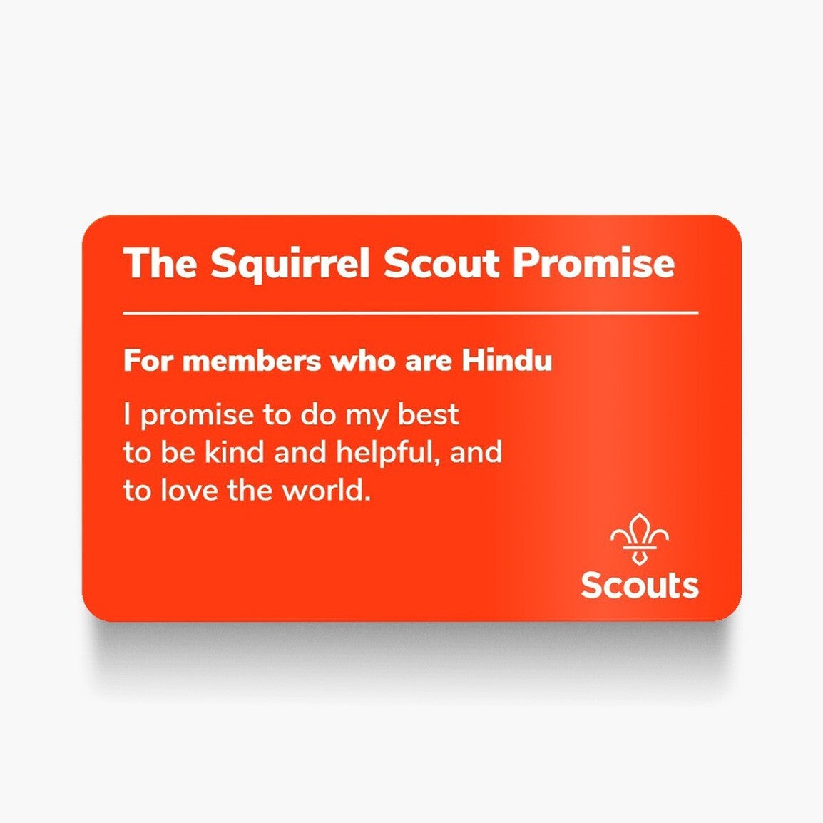 Promise Card Squirrels Hindu | TreeTops Scout & Guide Store