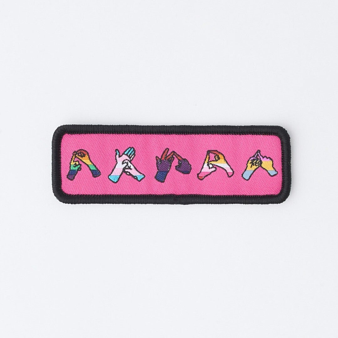 Pride Sign Language Blanket Badge | TreeTops Scout & Guide Store