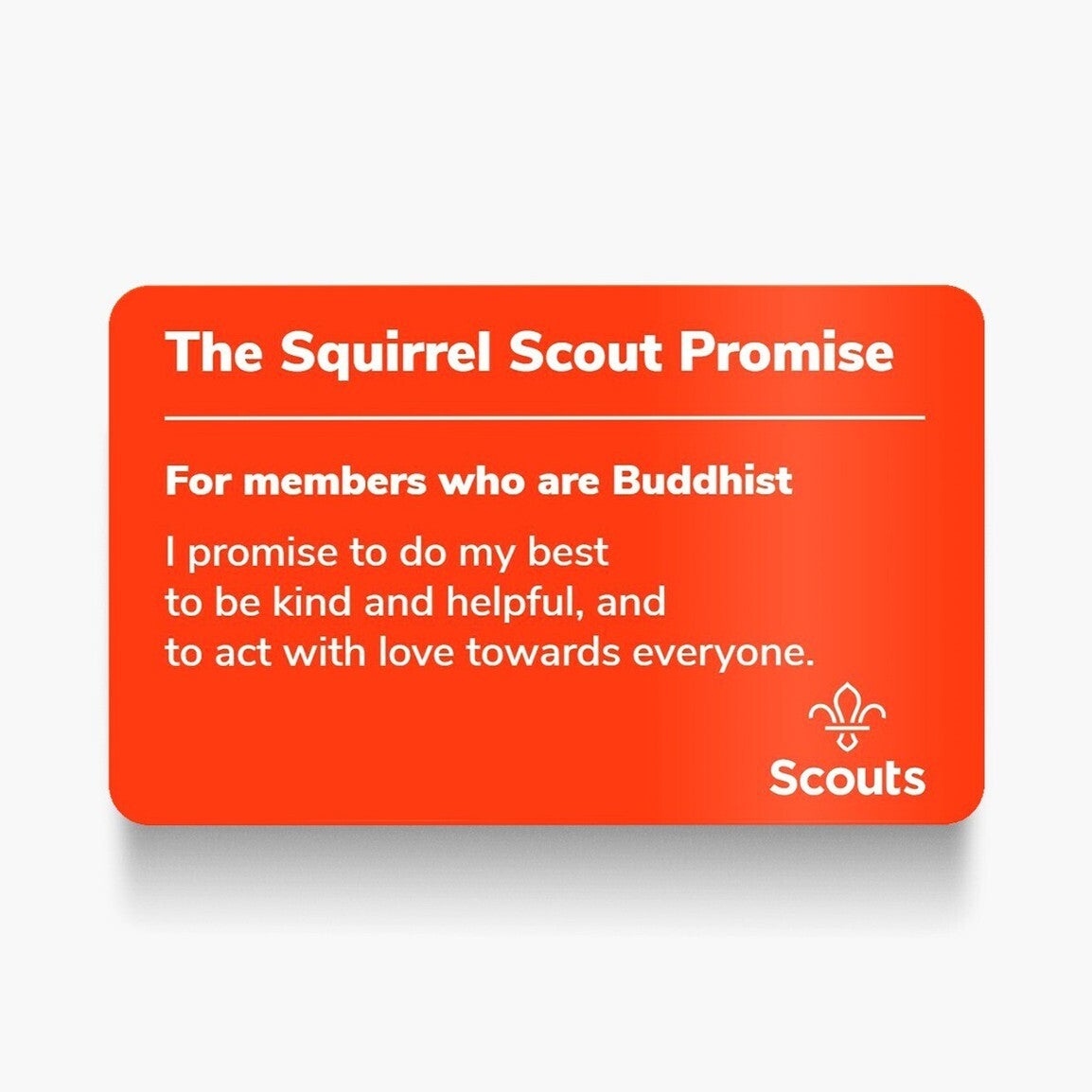 Promise Card Squirrels Buddhist | TreeTops Scout & Guide Store